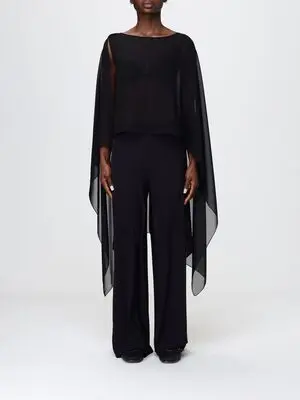 H COUTURE Crêpe Blouse - Black