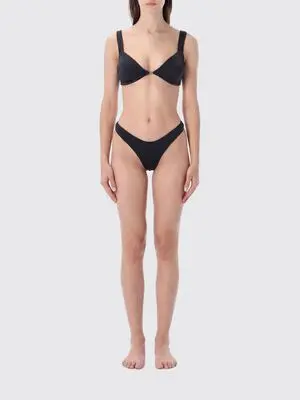 MATINEE Triangle Bikini With V-neck And Brazilian Briefs - Black