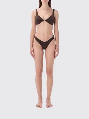 MATINEE Triangle Bikini With V-neck And Brazilian Briefs - Brown