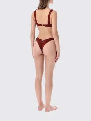 MATINEE Triangle Bikini With V-neck And Brazilian Briefs - Wine