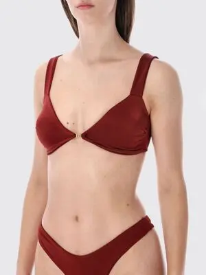 MATINEE Triangle Bikini With V-neck And Brazilian Briefs - Wine