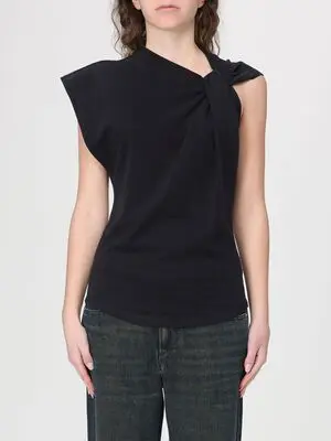 Isabel Marant Étoile Twisted Neck T-shirt - Black