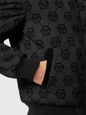 Philipp Plein Pp Aviator Wool Bomber Jacket