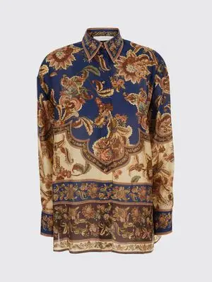 Zimmermann Aster Silk Shirt Ethnic Print
