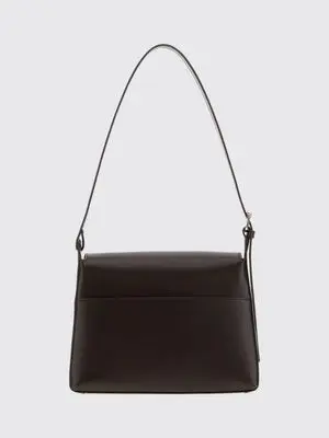 A.p.c. Virginie Flared Smooth Leather Shoulder Bag - Burnt