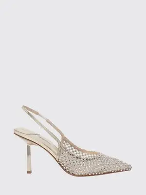 LE SILLA Rhinestone Nylon Gilda Slingback - Silver