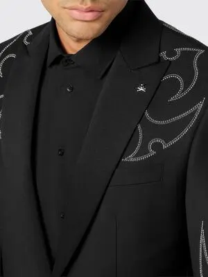 Philipp Plein Texas Wool Blend Blazer