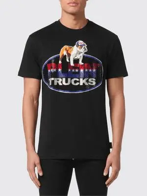 Philipp Plein Printed Cotton T-shirt - Black