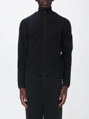 C.P. COMPANY Knit Zip-up Sweater - Black