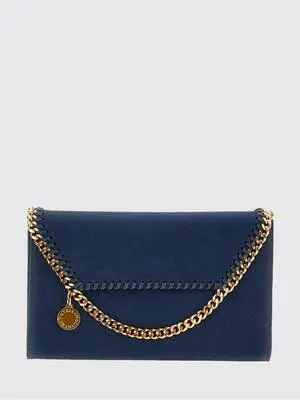 Stella McCartney Falabella Eco Alter Mat Wallet On Chain With Chain Strap Blue
