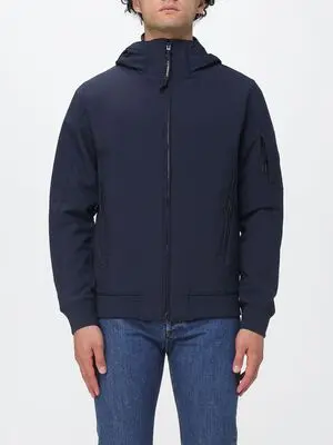 C.P. COMPANY Technical Fabric Hooded Windbreaker Jacket - Blue