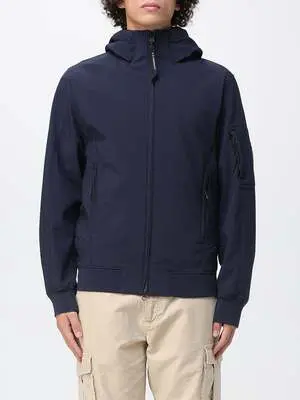 C.P. COMPANY Technical Fabric Hooded Windbreaker Jacket - Blue