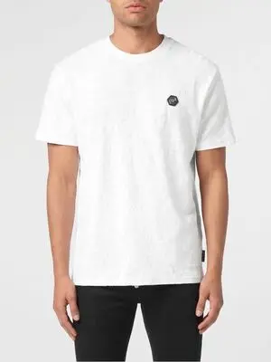 Philipp Plein Pp Jacquard Cotton T-shirt - White