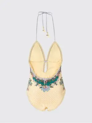 Zimmermann Floral Print Halter Neck One-piece Swimsuit