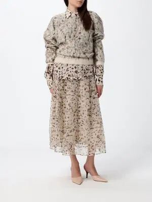 Brunello Cucinelli Abstract Print Wool And Mohair Blend Crewneck Sweater - Multicolor
