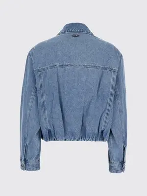 Michael Kors Cotton Denim Jacket With Zip Closure