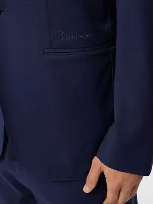 BILLIONAIRE Virgin Wool Single-breasted Blazer - Navy