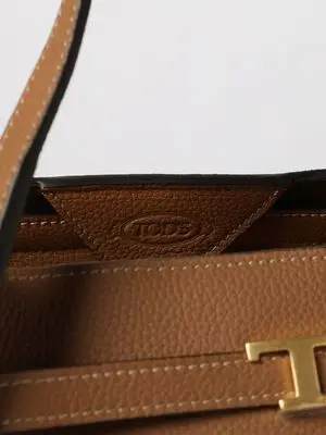 TOD'S Textured Leather Handbag - Burnt