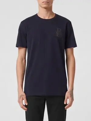 BILLIONAIRE Cotton T-shirt With Logo Blue