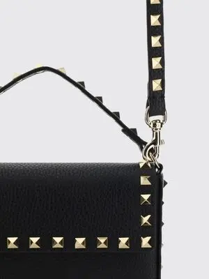 Valentino Garavani Rockstud Calf Leather Mini Handbag - Black