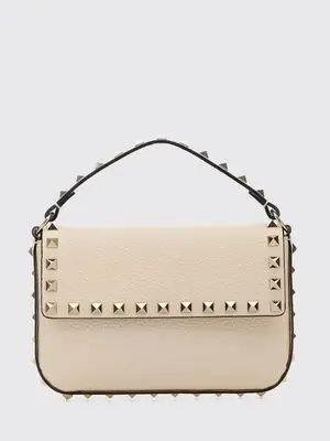 Valentino Garavani Rockstud Studded Calf Leather Mini Handbag - Ivory