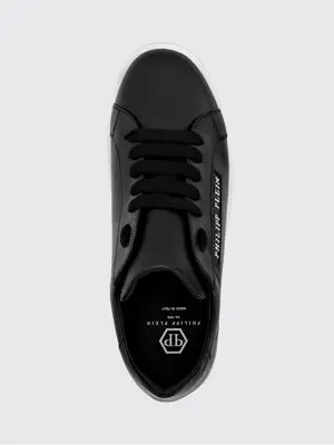 Philipp Plein Low-top Smooth Leather Sneakers With Side Lettering Logo