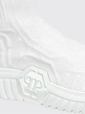 Philipp Plein High-top Knit Sock Sneakers With Chunky Sole