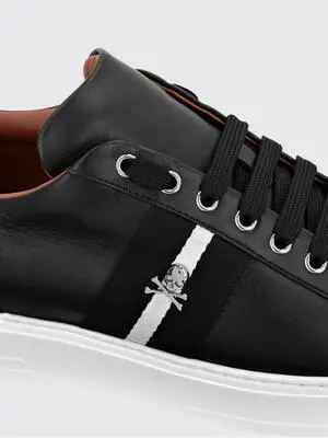 Philipp Plein Skull Low-top Leather Sneakers