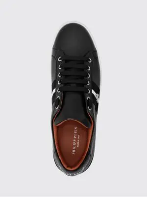 Philipp Plein Skull Low-top Leather Sneakers
