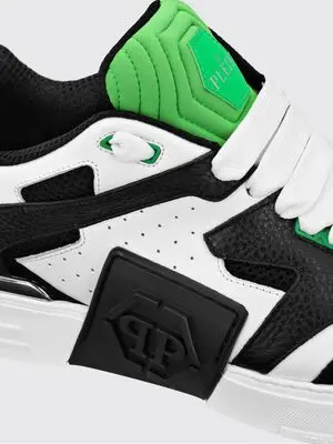 Philipp Plein Phantom Street Leather And Suede Sneakers