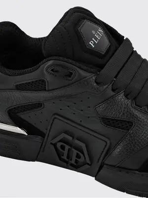 Philipp Plein Phantom Street Leather And Suede Sneakers - Black
