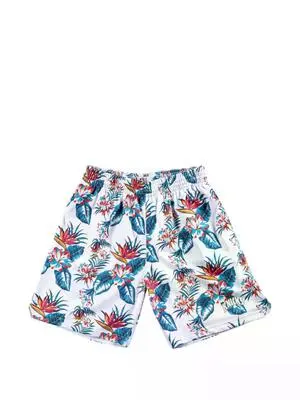 Mitchell & Ness Nba 1991 New York Knicks Floral Print Mesh Shorts - White