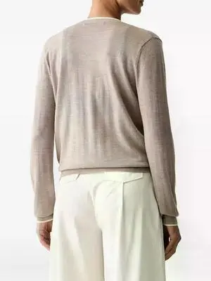 Karl Lagerfeld Merino Wool Cardigan With Embroidered Logo