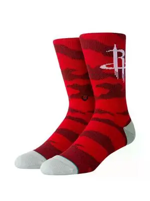 Stance X Nba Houston Rockets Camo-print Crew Socks
