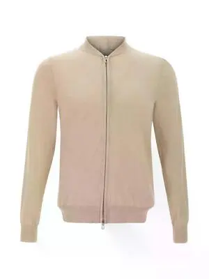DIKTAT Zip-front Ribbed Cardigan
