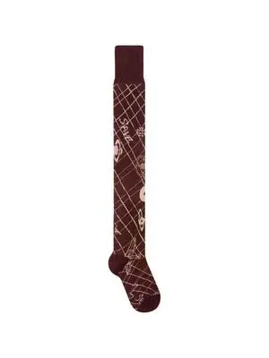 Vivienne Westwood Ribbed Socks Hosiery For Women