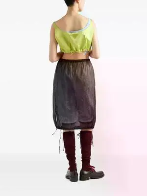 Prada Duchesse Cropped Top