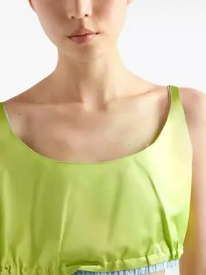 Prada Duchesse Cropped Top