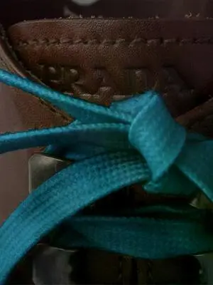 Prada Antiqued Leather Lace-up Shoes