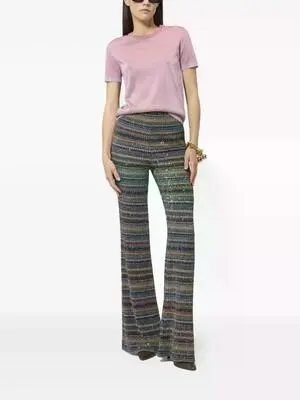 Missoni Sequin-embellished Zigzag-knit Trousers - Blue