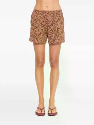 The Upside Darcy Leopard-print Shorts