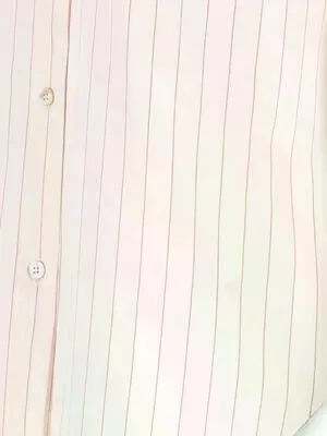 FORTE_FORTE Striped Club Collar Shirt