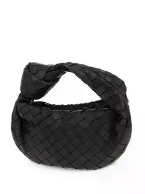 Bottega Veneta Mini Jodie Intrecciato Clutch Bag - Black