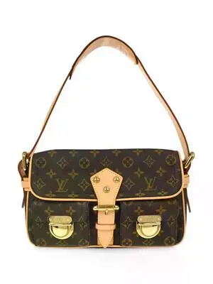 LOUIS VUITTON 2007 Monogram Hudson Pm Shoulder Bag - Brown