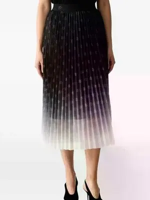 Karl Lagerfeld Pleated Skirt - Black