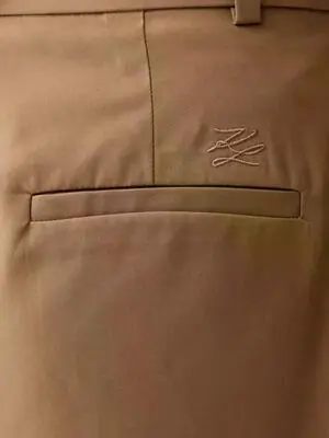 Karl Lagerfeld Belted Pleated Trousers
