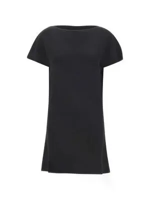 KAOS Mini Boat-neck Knitted Dress - Black