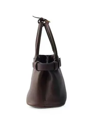 Prada Buckle Small Leather Bag With Belt
