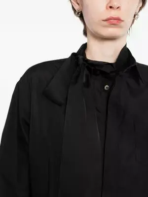 Sacai Pussy-bow Layered Shirt