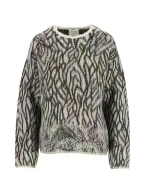 FORTE_FORTE Plumes De Heron Jacquard-knit Sweater